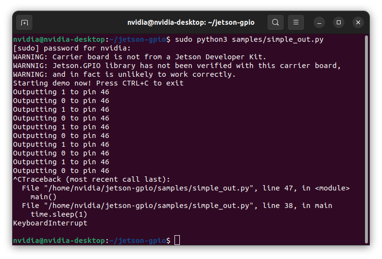 Jetson-GPIO Library Update for Forecr Products